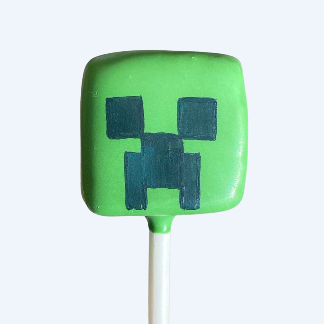 Pixel Monster Cake Pops | Handmade Gaming Party Treats | Pop Bakery ...
